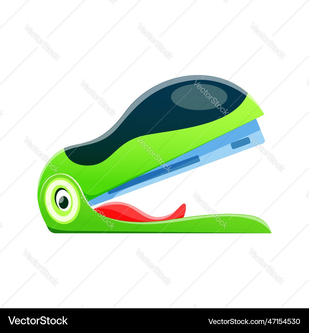 Cartoon stapler school character education mascot Vector Image