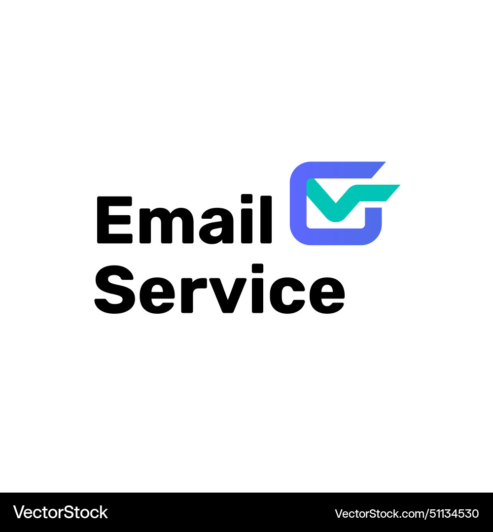 Fast sending email marketing check mark logo Vector Image