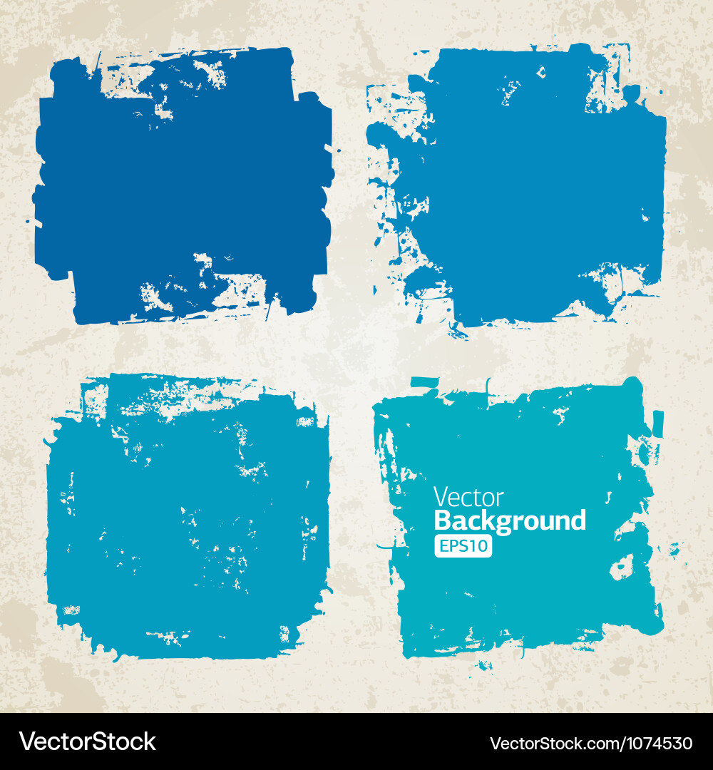 Grunge Brush Textures Royalty Free Vector Image