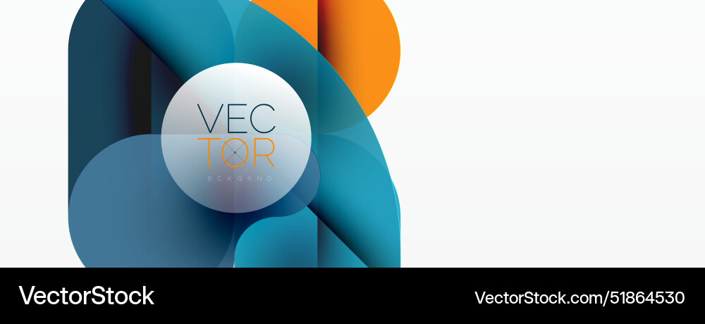 Minimal round shapes geometric abstract background