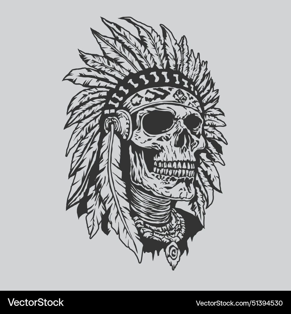 Native american indian Royalty Free Vector Image