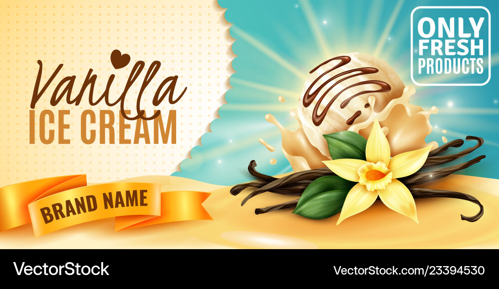 Ice cream advertisement Vector Images & Graphics for Commercial Use ...