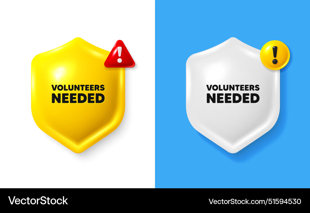 Volunteers needed symbol volunteering service Vector Image