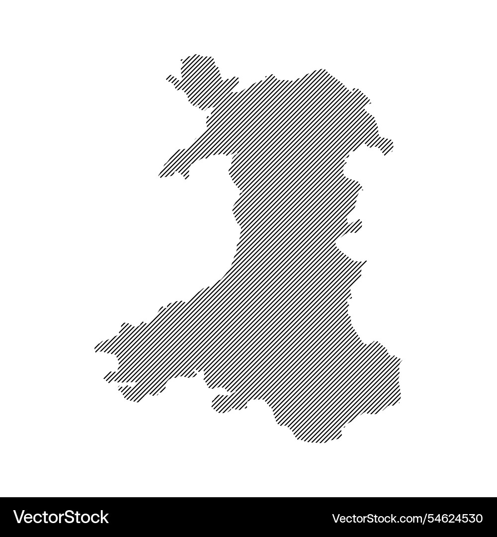 Wales map icon Royalty Free Vector Image - VectorStock