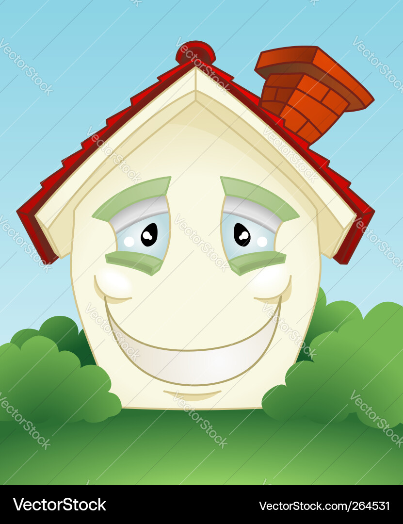 Cartoon house icon Royalty Free Vector Image - VectorStock