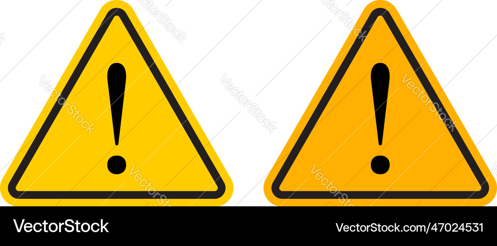 Caution icon Royalty Free Vector Image - VectorStock