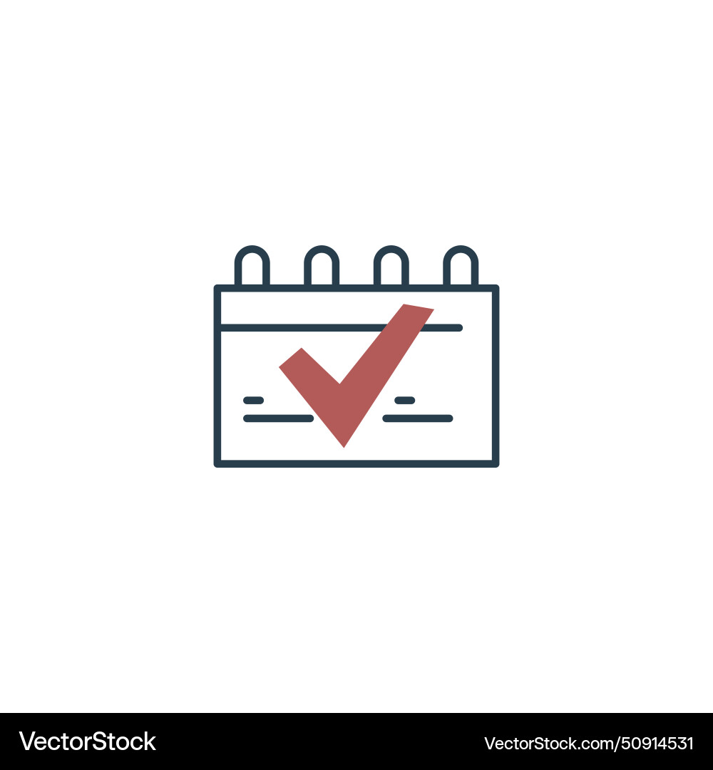 Discipline calendar Royalty Free Vector Image - VectorStock