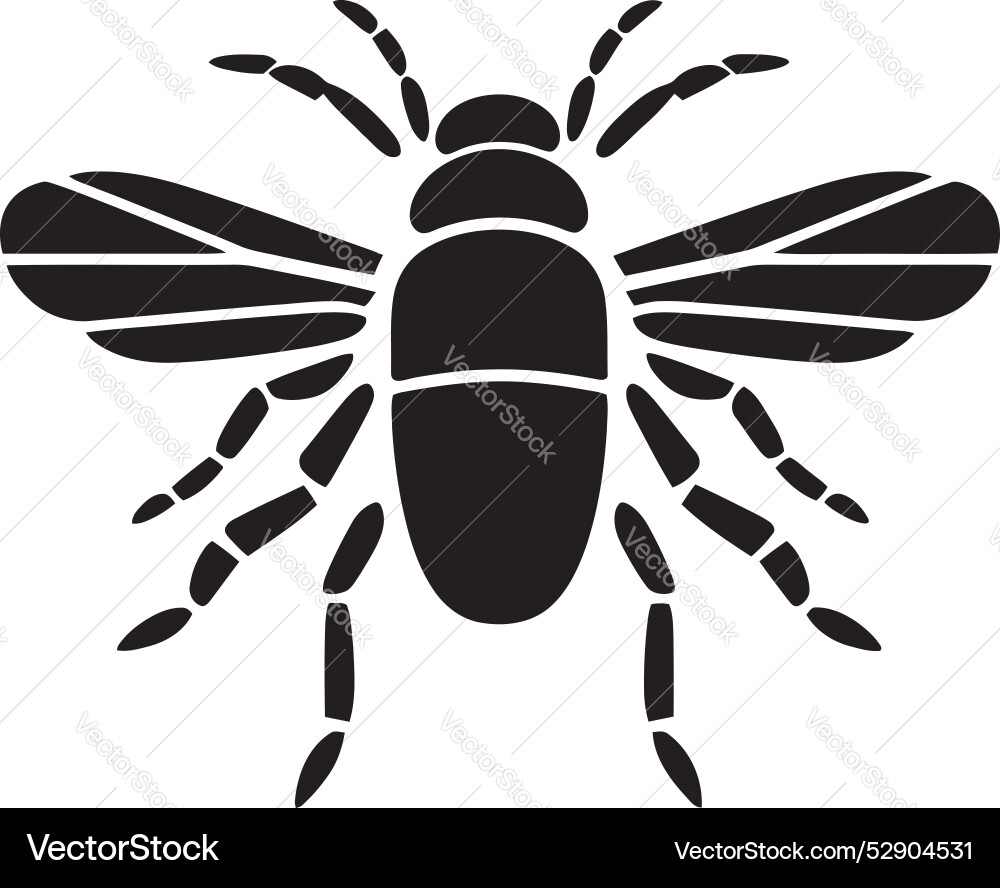Flea-Logo-Symbol ein zeitloses Symbol für Spaß Vektorbild