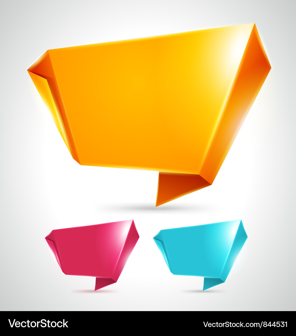 Futuristic speech bubble Royalty Free Vector Image