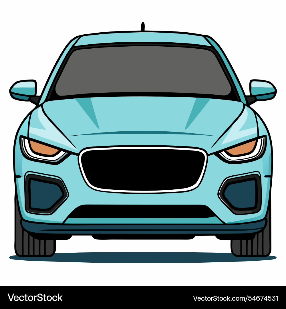 Jaguar car flat design Royalty Free Vector Image