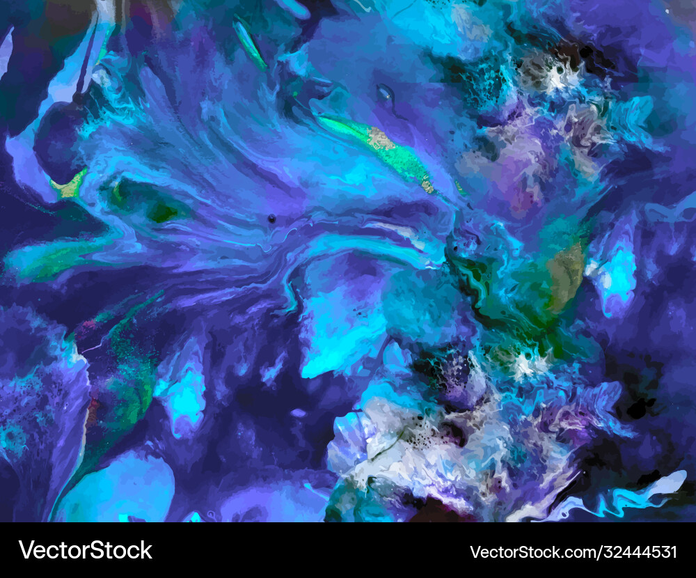 Liquid marble texture fluid art abstract Vector Image