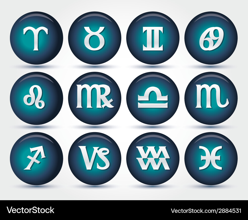 Set of zodiac signs Royalty Free Vector Image - VectorStock