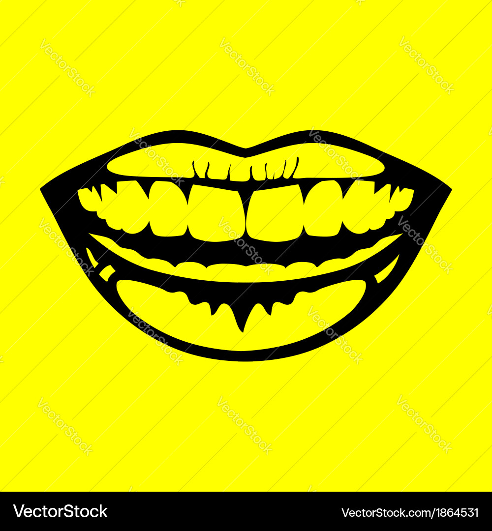 Smiling Mouth Icon Royalty Free Vector Image - VectorStock