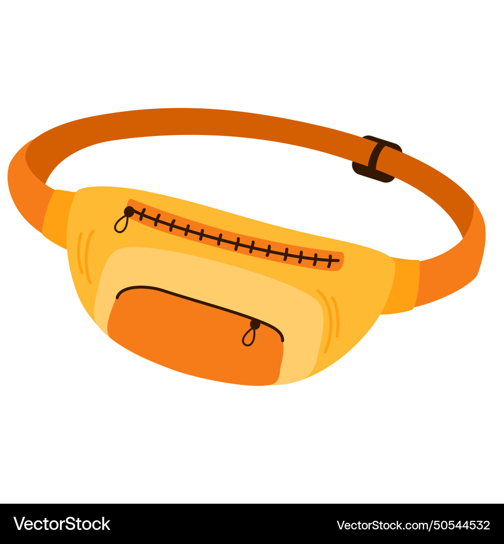 1584 waist bag Royalty Free Vector Image - VectorStock