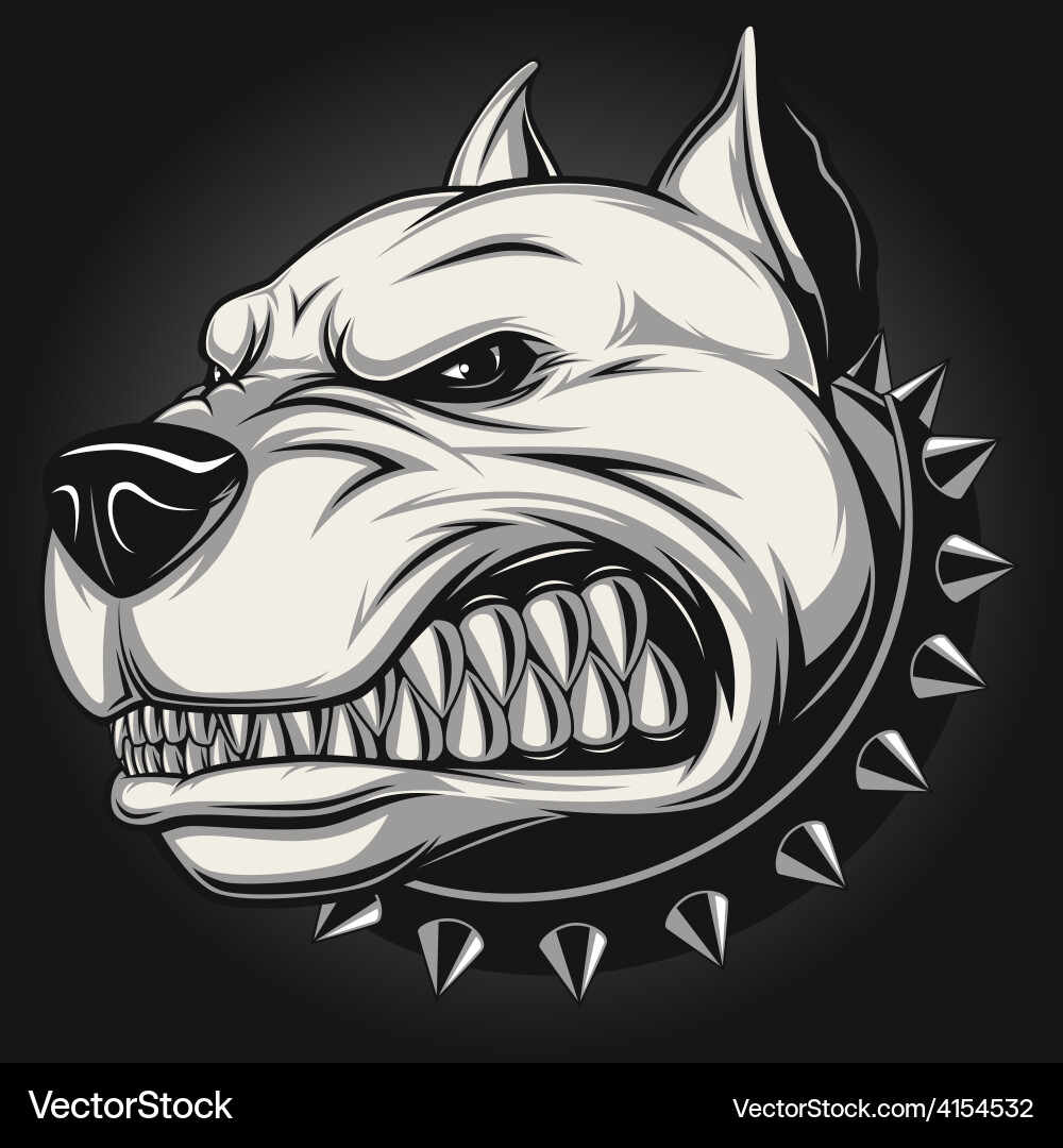 Angry dog Royalty Free Vector Image - VectorStock