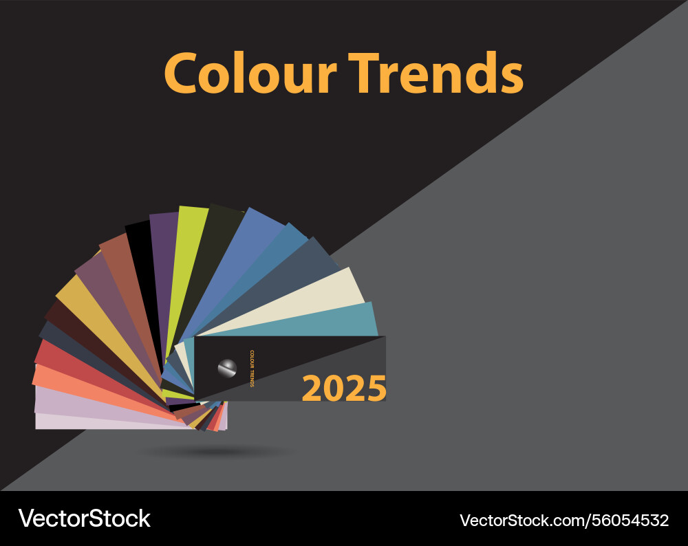 Colour trends 2025 Royalty Free Vector Image - VectorStock