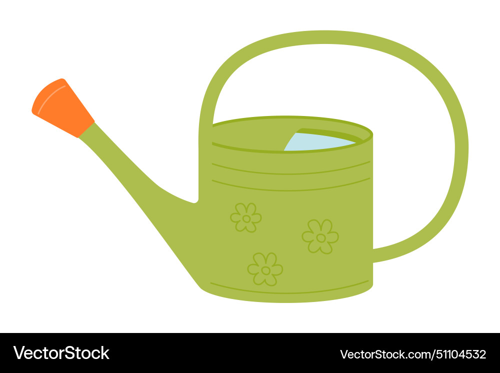 Garden watering can a tool Royalty Free Vector Image