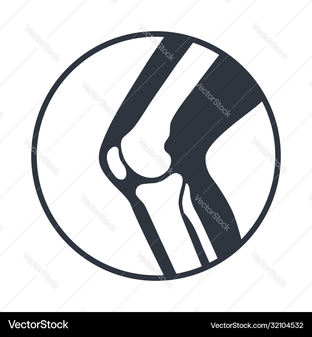 Knee Joint Icon Royalty Free Vector Image - VectorStock