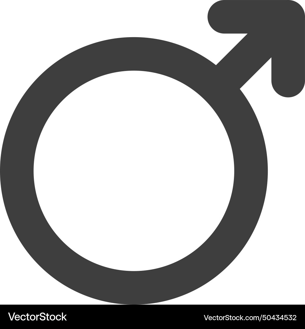 Male sign icon image Royalty Free Vector Image