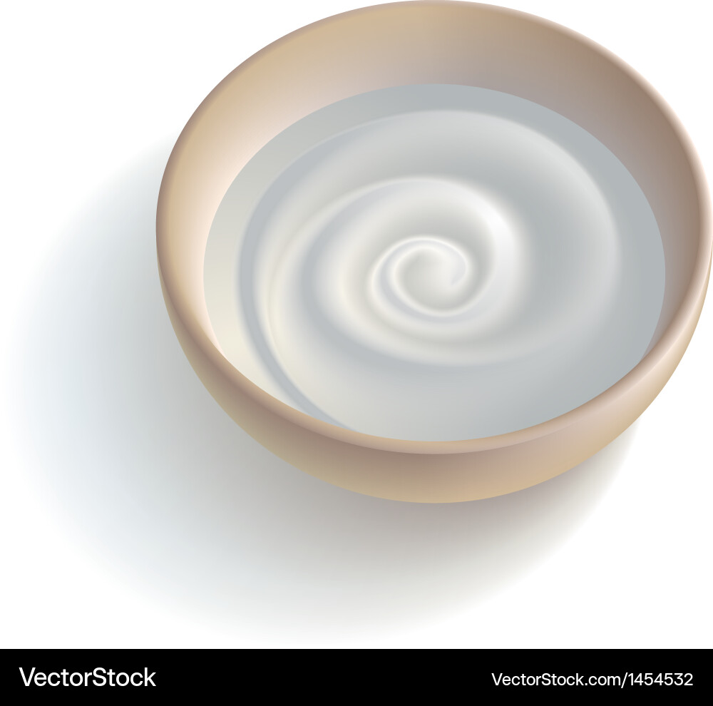 Milky cream Royalty Free Vector Image - VectorStock