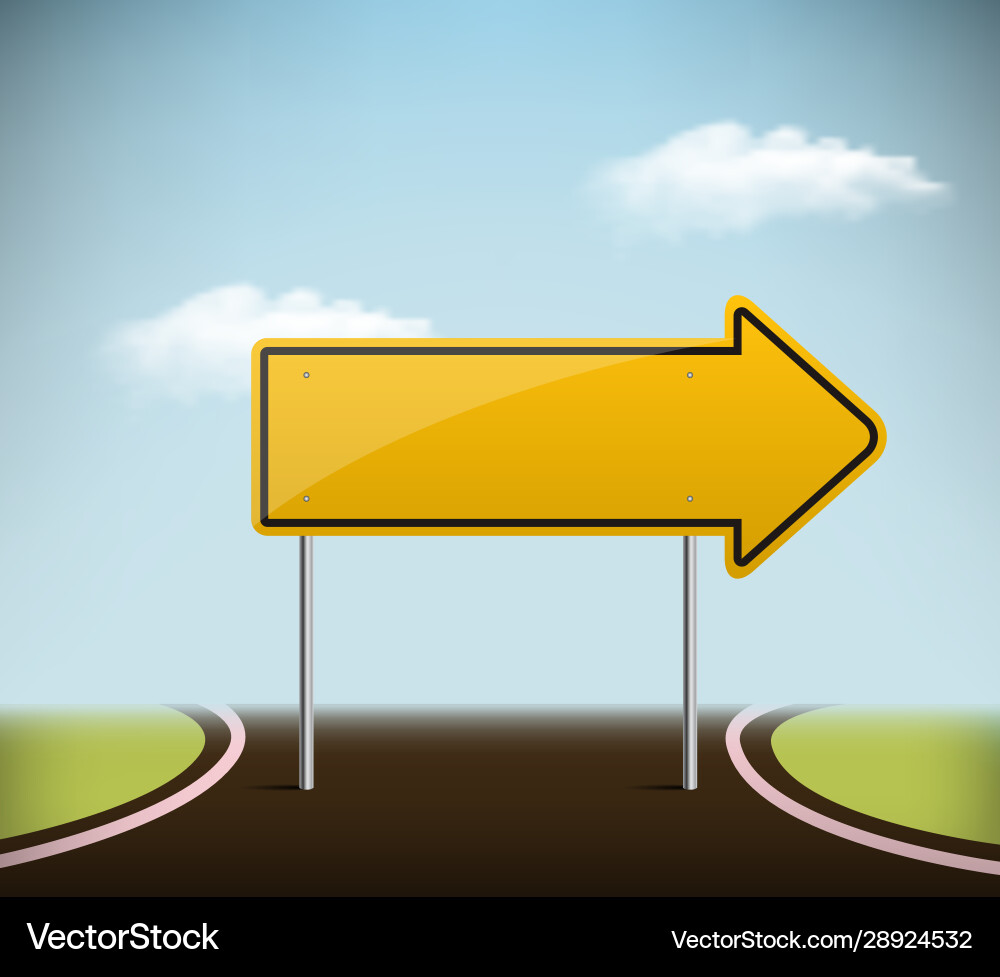 Road sign Royalty Free Vector Image - VectorStock