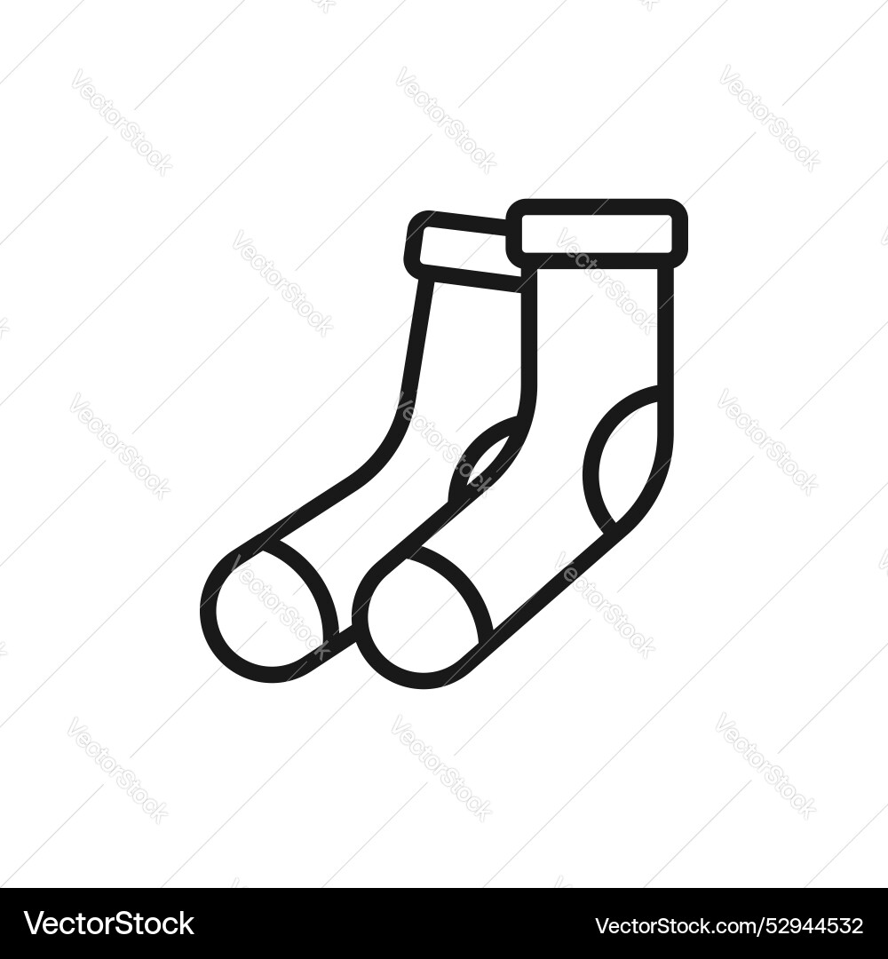 Socks icon Royalty Free Vector Image - VectorStock
