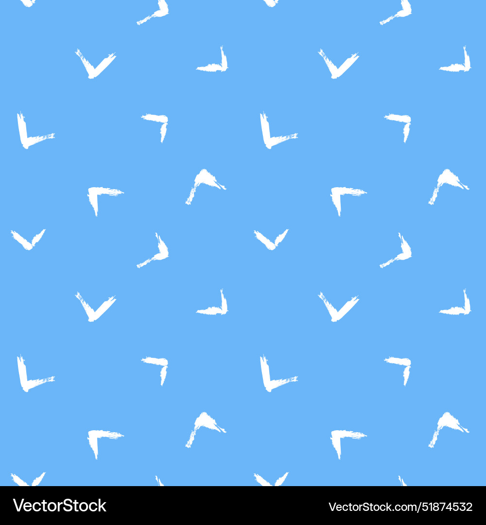 Swoosh pattern blue white brush background Vector Image