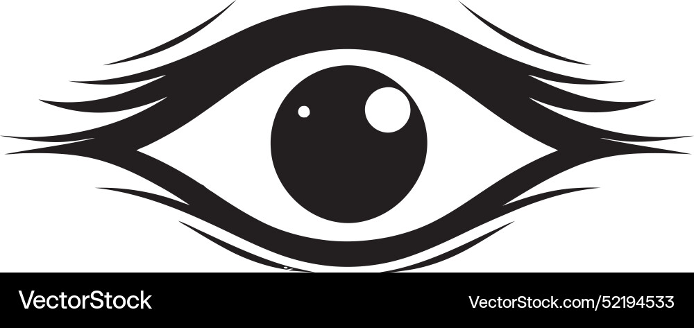 Eyes role in science fiction visionary concepts Vector Image