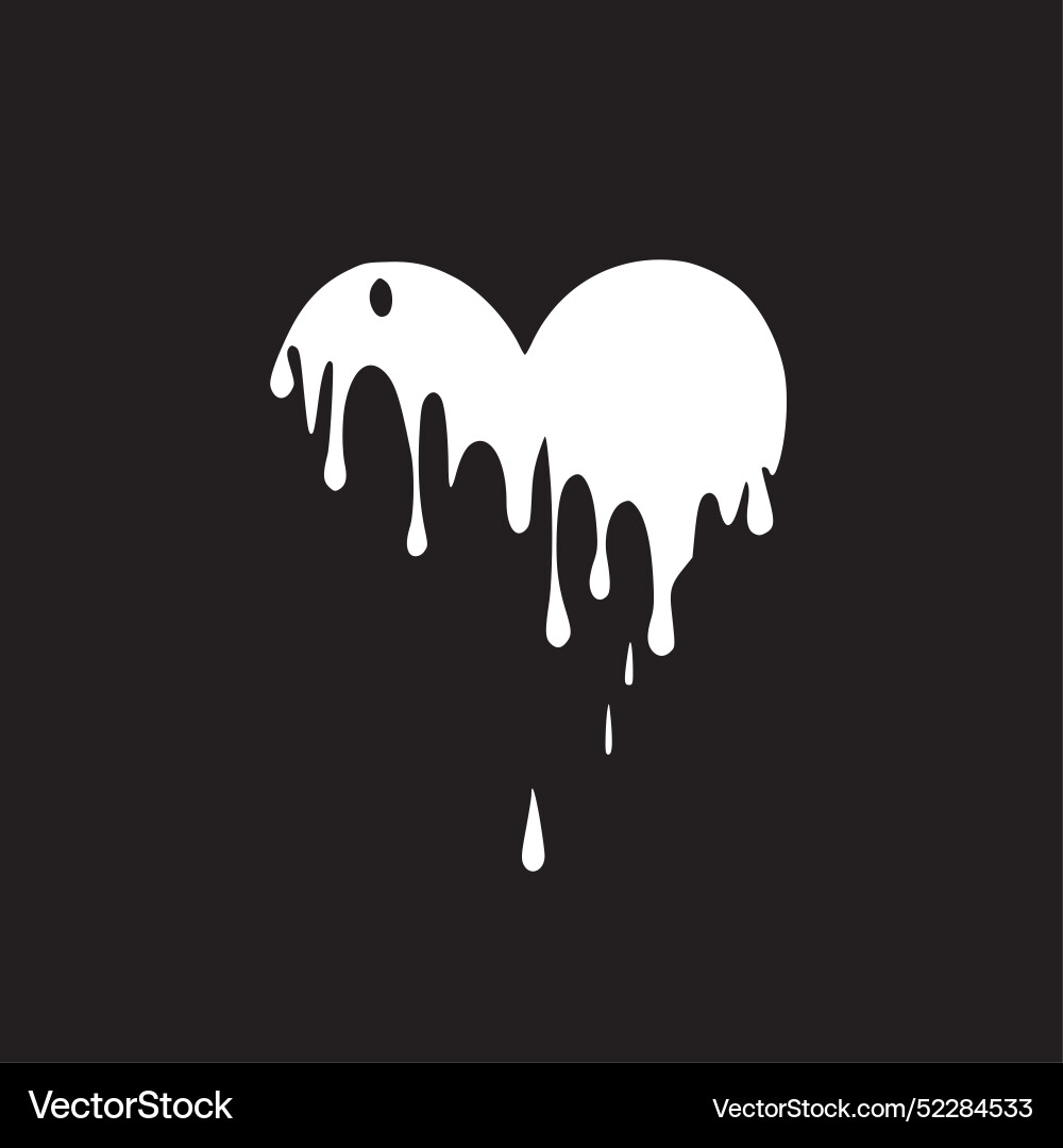 Heart - minimalist and simple silhouette Vector Image
