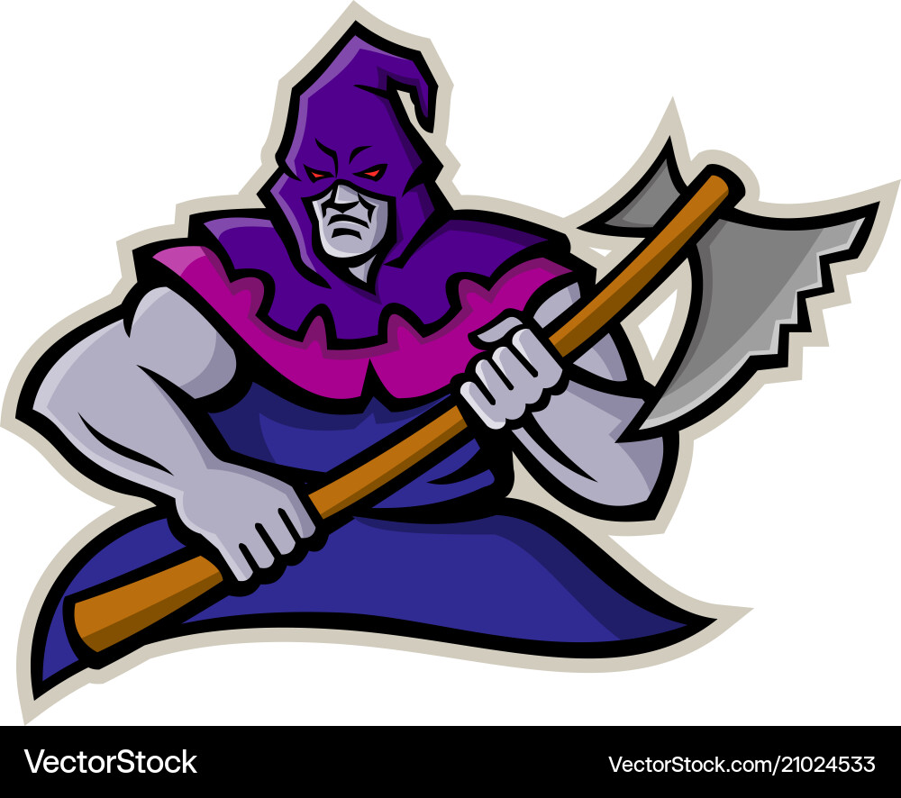 Medieval Executioner Mascot Royalty Free Vector Image