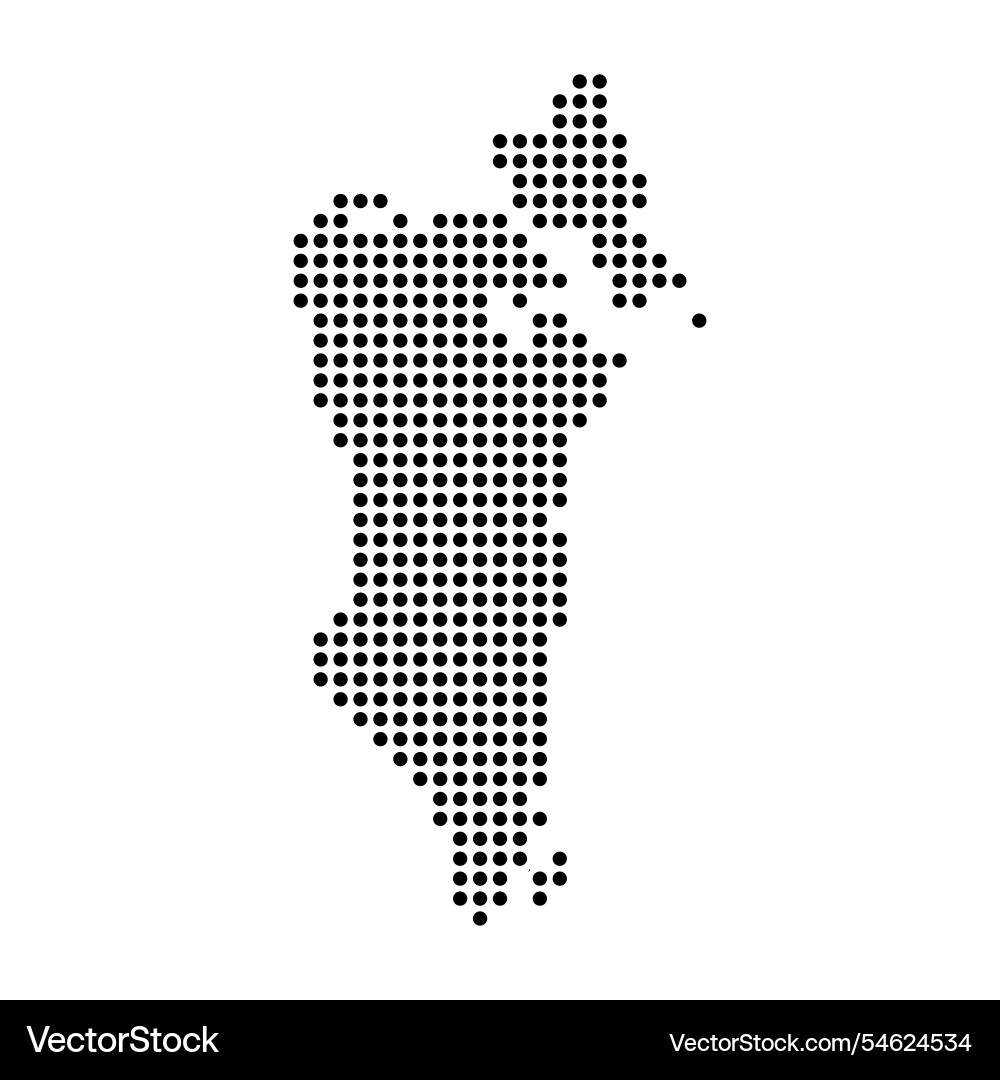 Bahrain map icon Royalty Free Vector Image - VectorStock