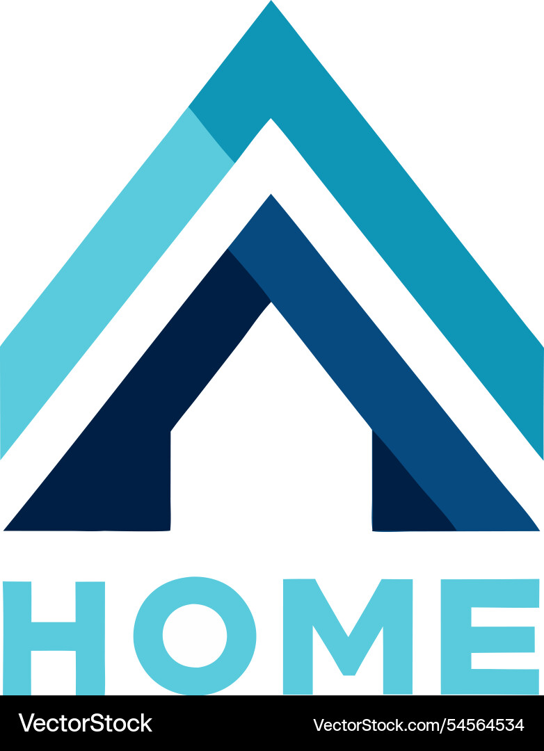 Home vibe logo Royalty Free Vector Image - VectorStock