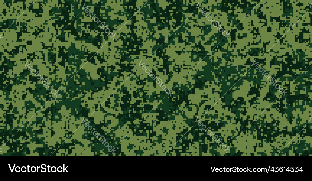 Pixel camouflage for a soldier army uniform Vector Image