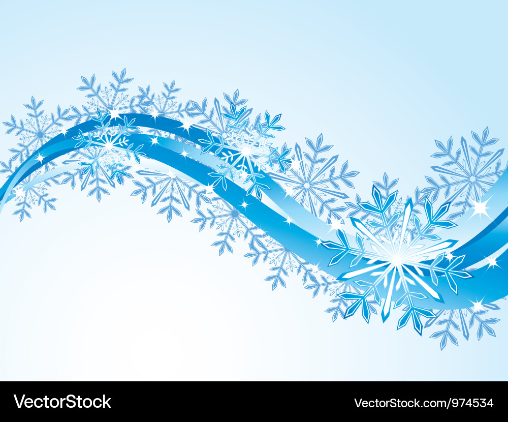 Winter flowing background Royalty Free Vector Image