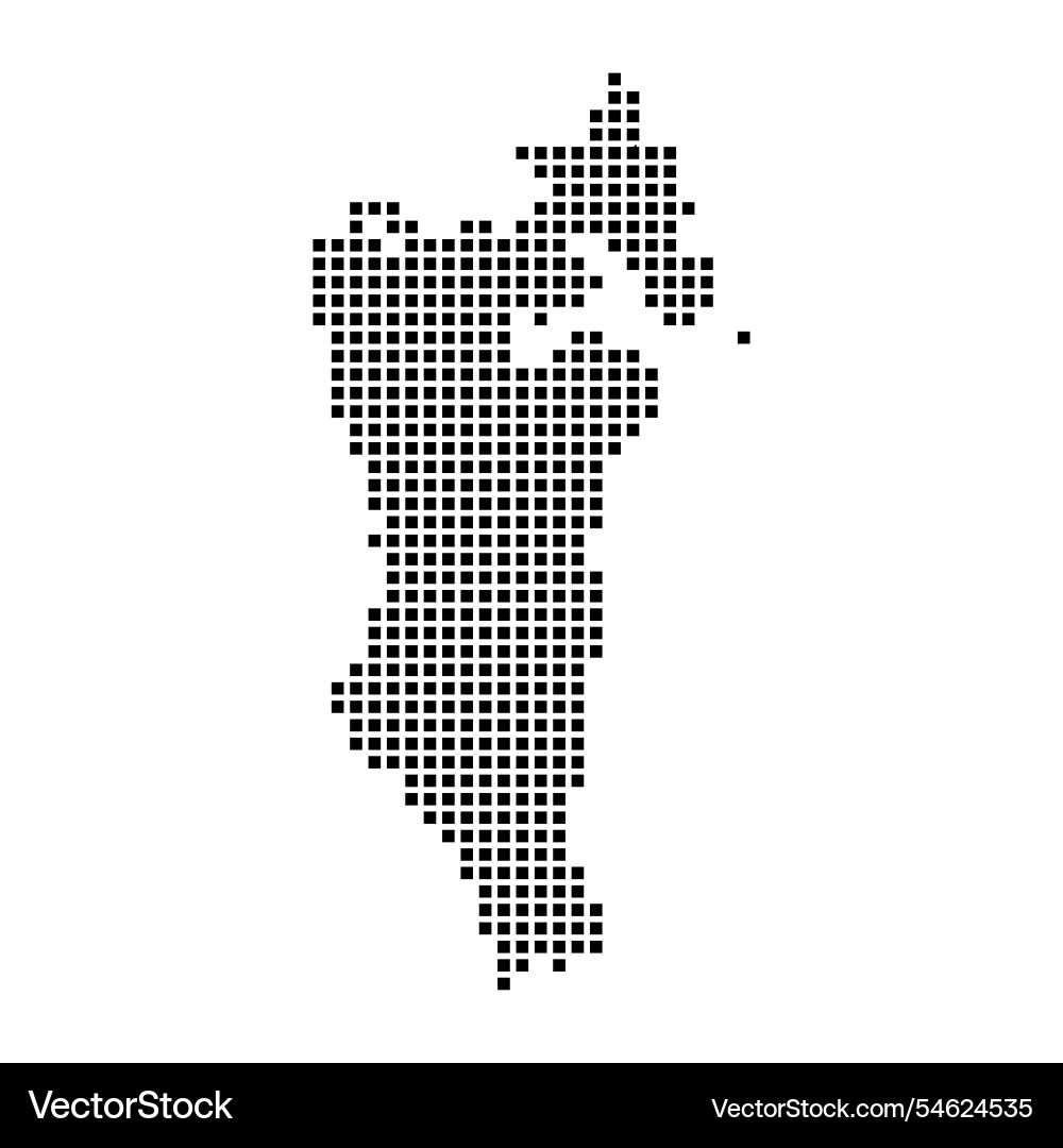 Bahrain map icon Royalty Free Vector Image - VectorStock
