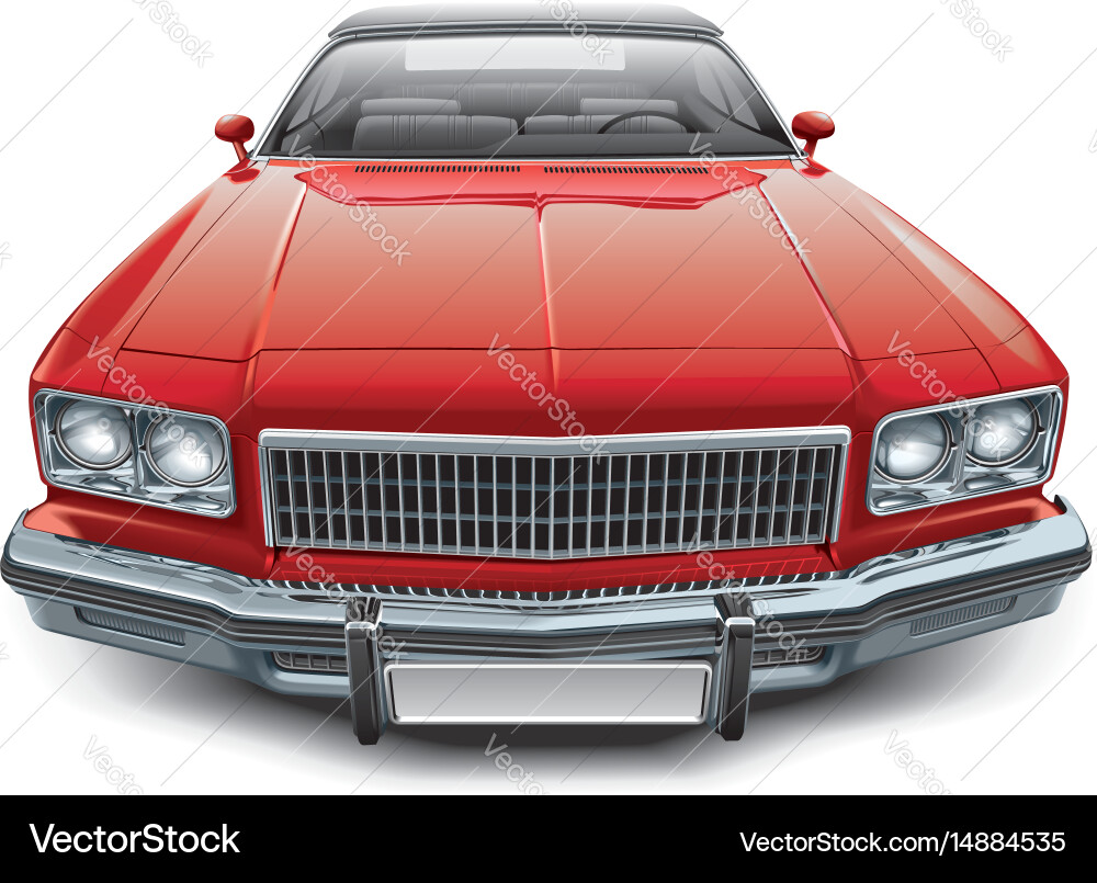 Classic American Coupe Royalty Free Vector Image