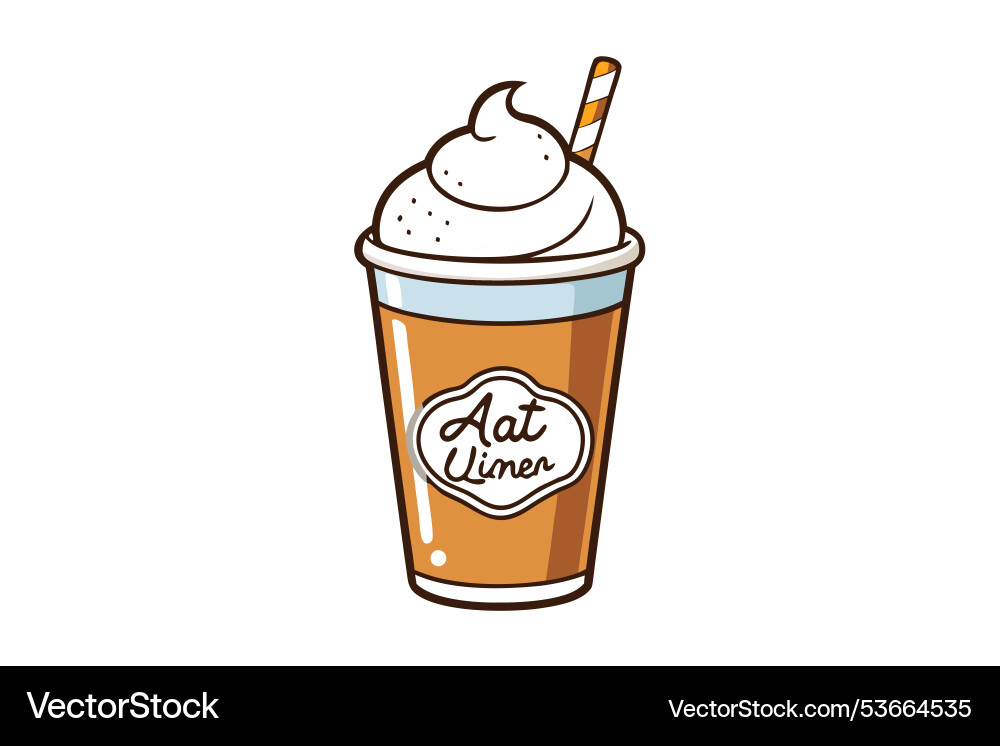 Ice cup Royalty Free Vector Image - VectorStock