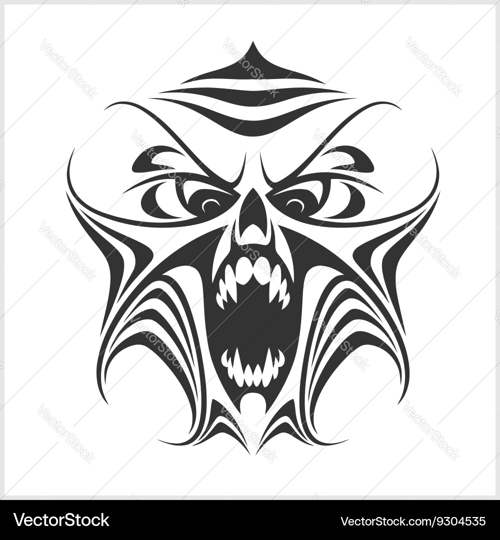 Virus computer demon phantom alien predator Vector Image