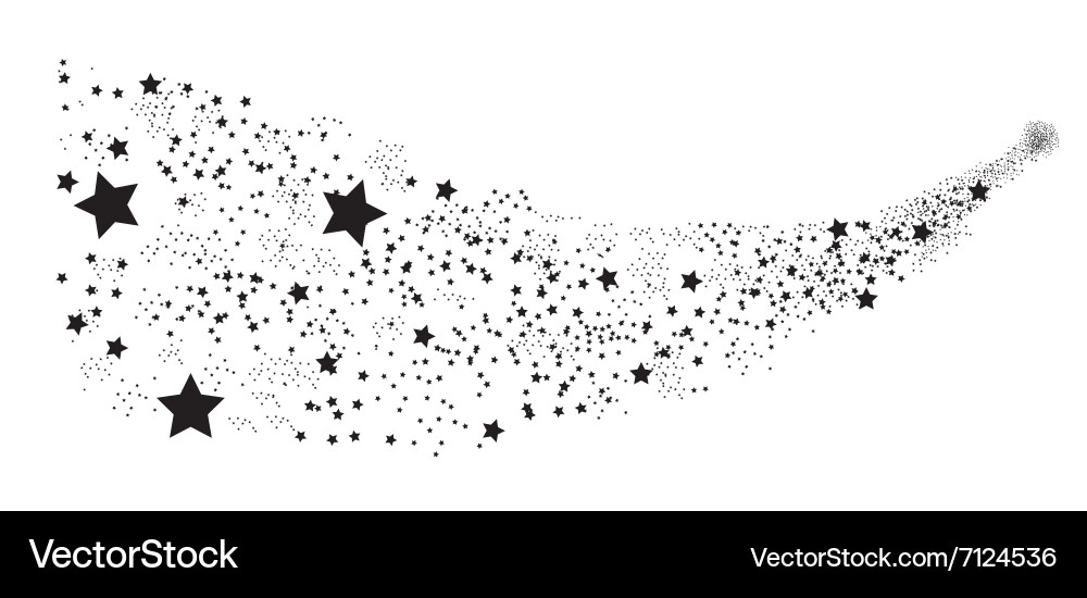 Celestial Comet Star Royalty Free Vector Image