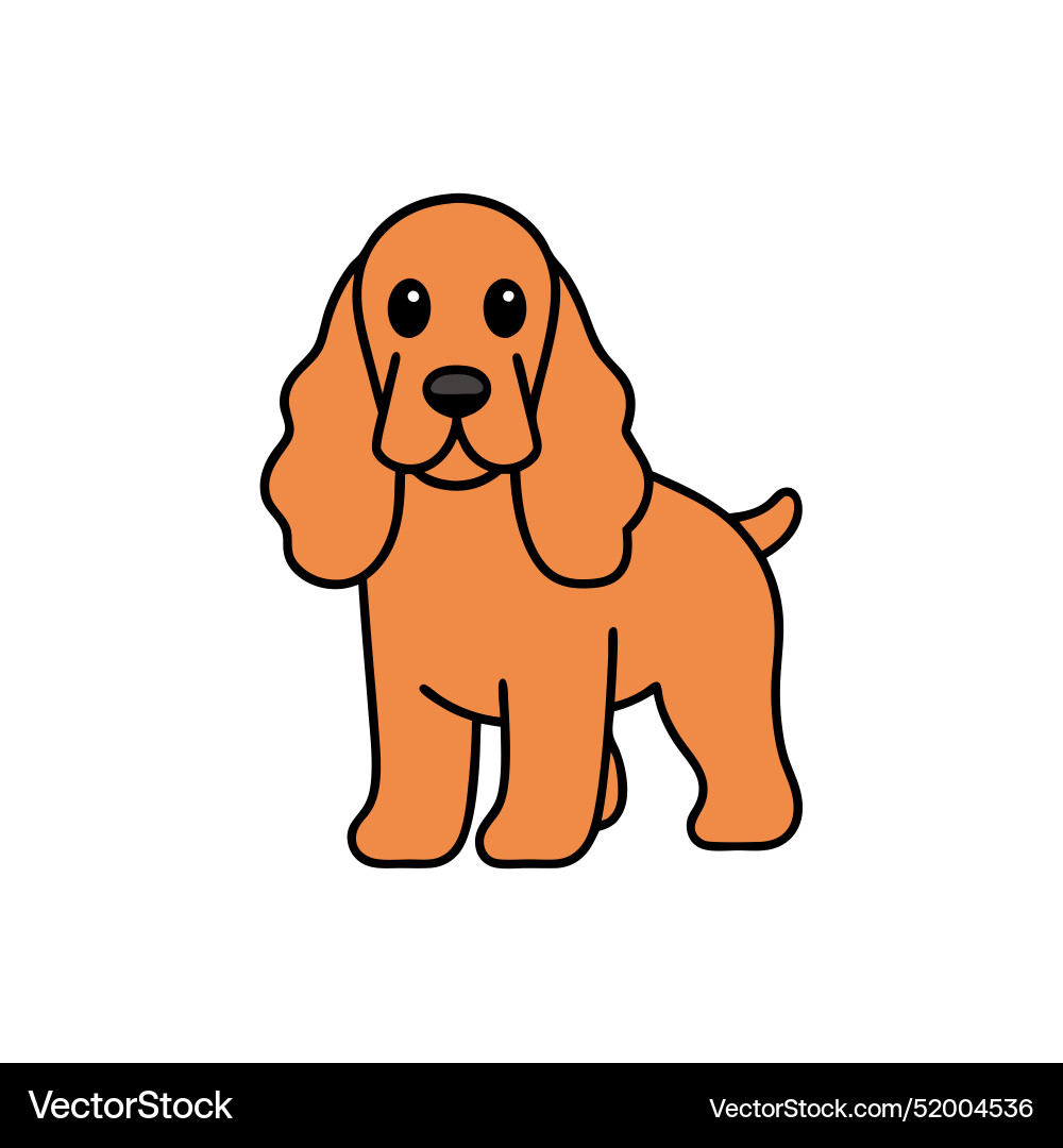 Dapple dachshund dog dancing icon Royalty Free Vector Image