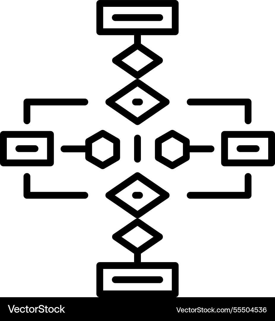 Flowchart Royalty Free Vector Image - VectorStock