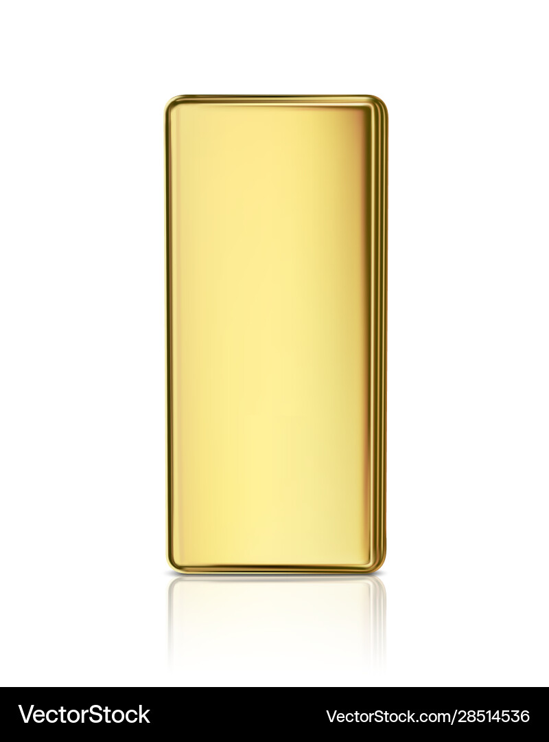 Gold bar Royalty Free Vector Image - VectorStock
