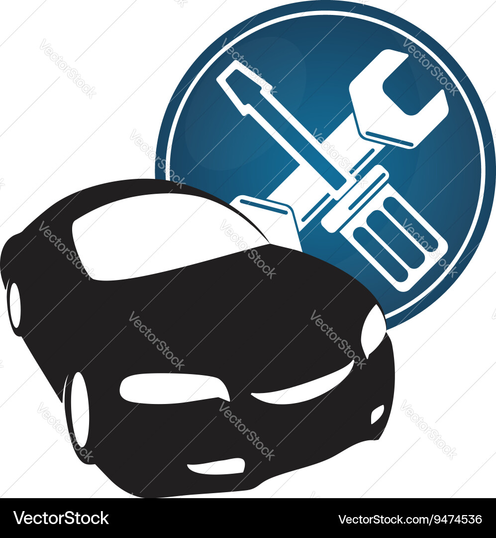 Repair car Royalty Free Vector Image - VectorStock