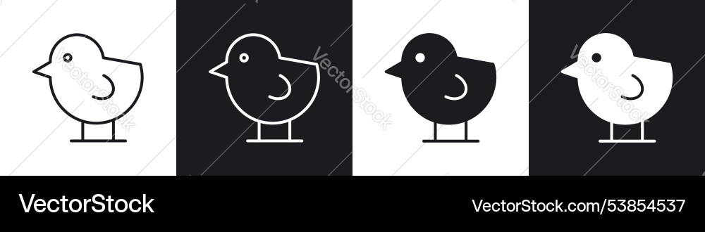 Chick icon Royalty Free Vector Image - VectorStock