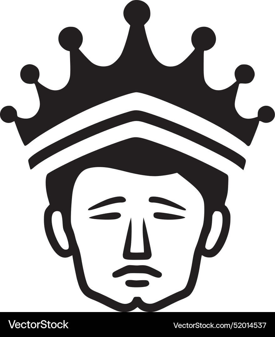 Coronation - minimalist and flat logo Royalty Free Vector