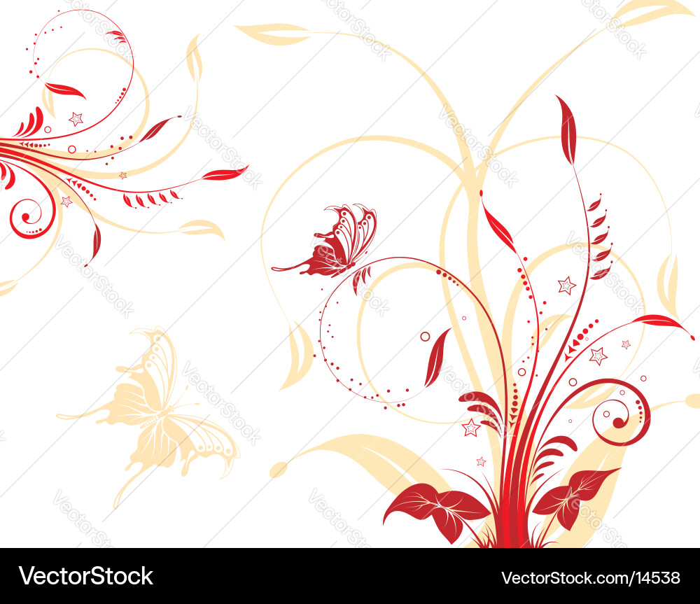 Floral design Royalty Free Vector Image - VectorStock