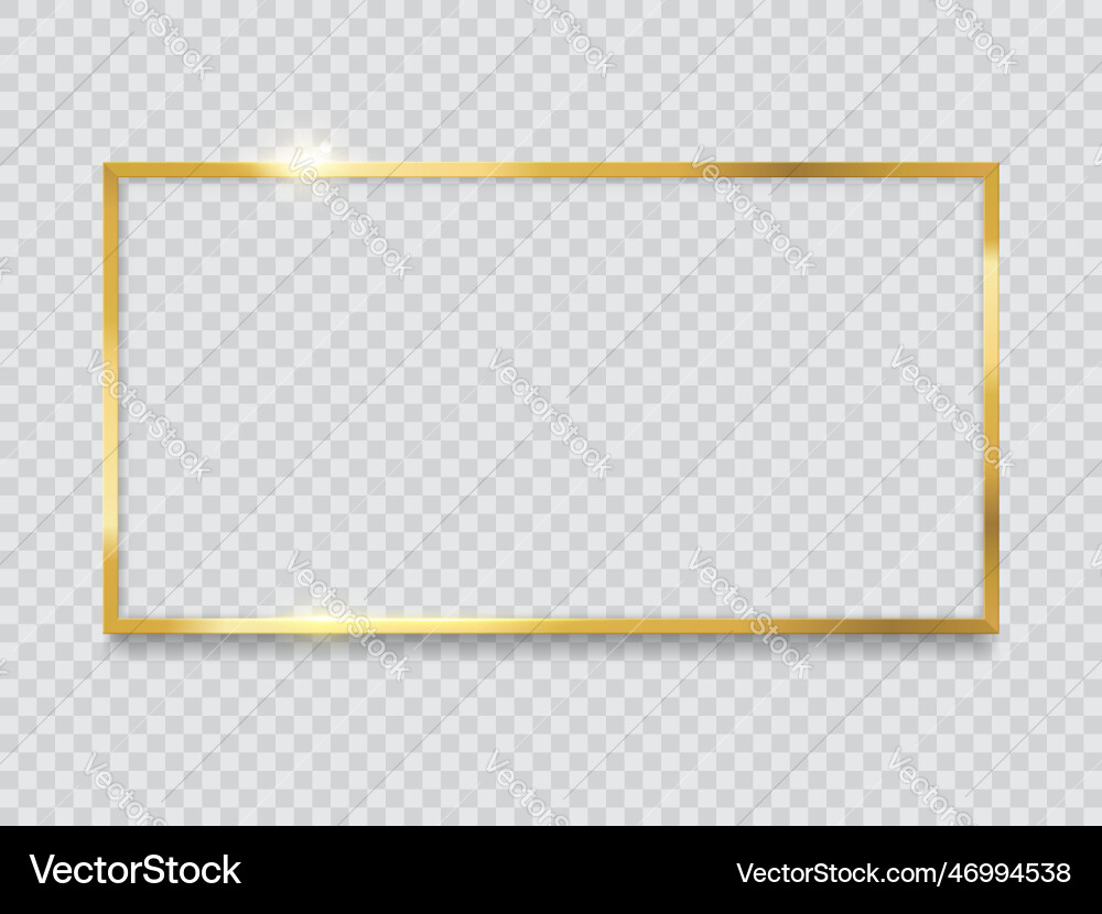 Goldener Rahmen Rand Gold Quadrat Metall Hintergrund