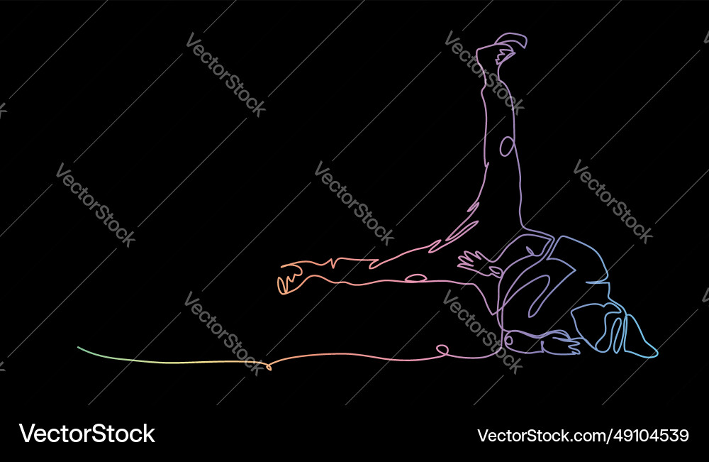 Breakdance street dance one Royalty Free Vector Image