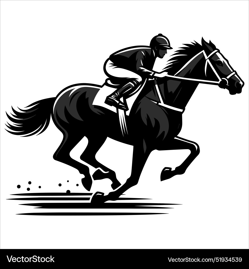 Running horse american flag Royalty Free Vector Image