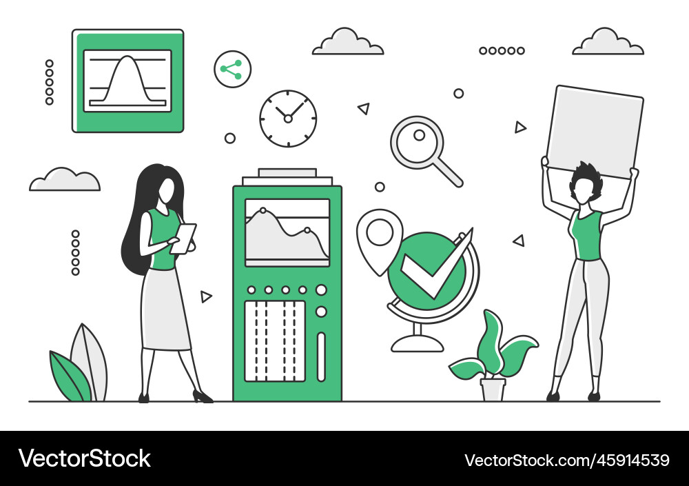 System administration service Royalty Free Vector Image